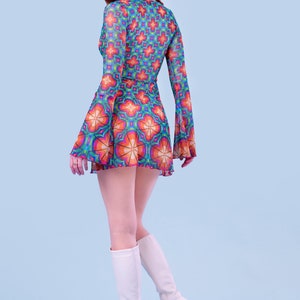 Boho Sheer Mini Dress for Women, See Trough Festival Dress for Women ...