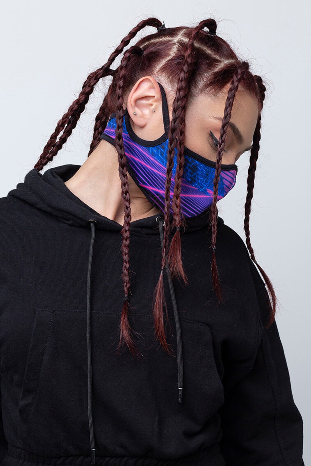 Cyberpunk Face Mask, Cosplay Face Mask, Anime Face Mask, Fashion Face ...