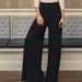 The Sheila Bamboo Jersey Pleated Extra Wide Leg Palazzo Trouser - Etsy