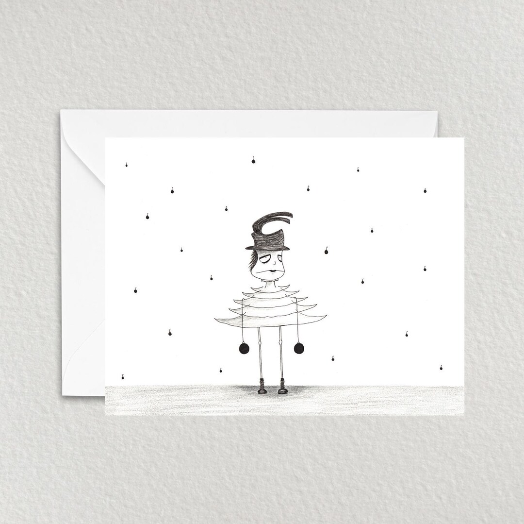 Merry Effin' Christmas Gloomy Christmas Card, Holiday Card, With Inside ...