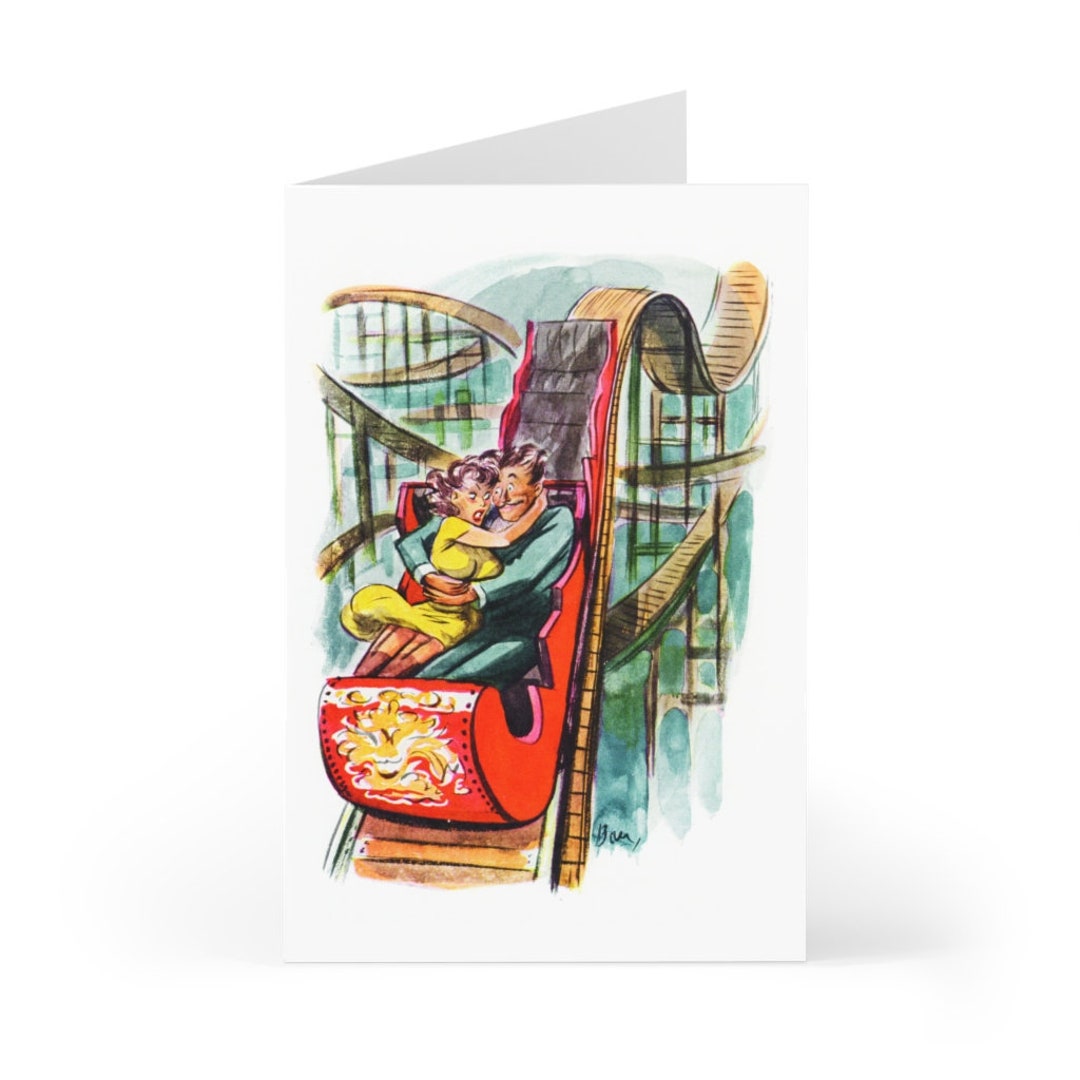 Multi-use, Roller Coaster, Quirky, Gift Card, Thank You Cards ...