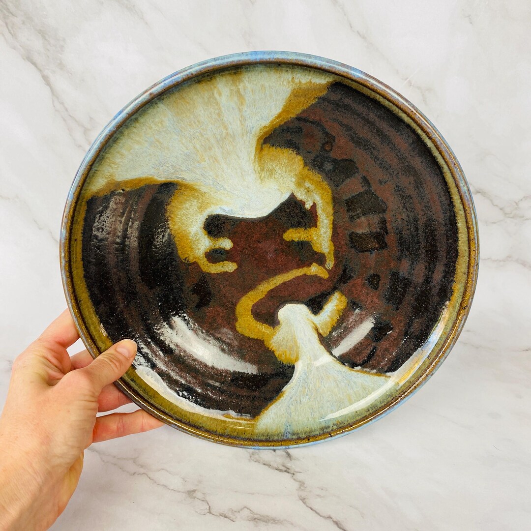 Handmade Ceramic Large Funky Serving Bowl Salad Bowl Wheel Thrown ...