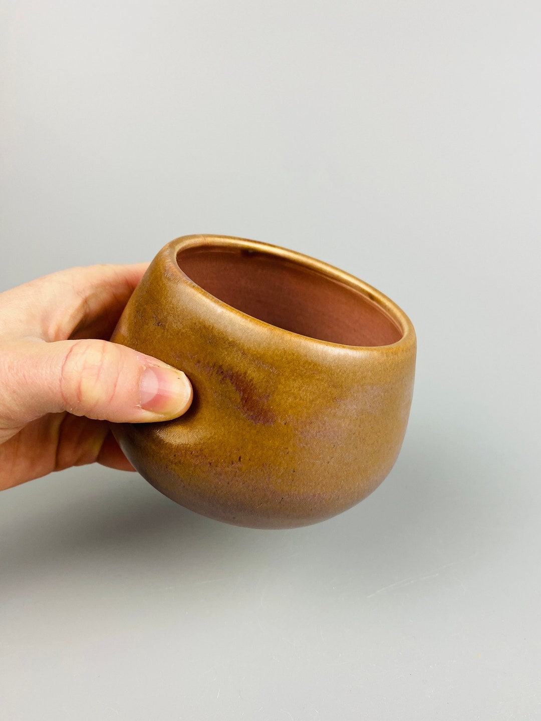 Ceramic Tumbler Pinch Cup Handmade Pottery Gift Wine Cup Tea ...