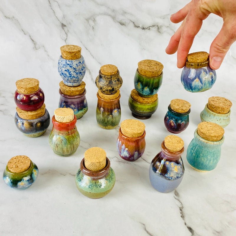 Ceramic Spice Jars - Etsy