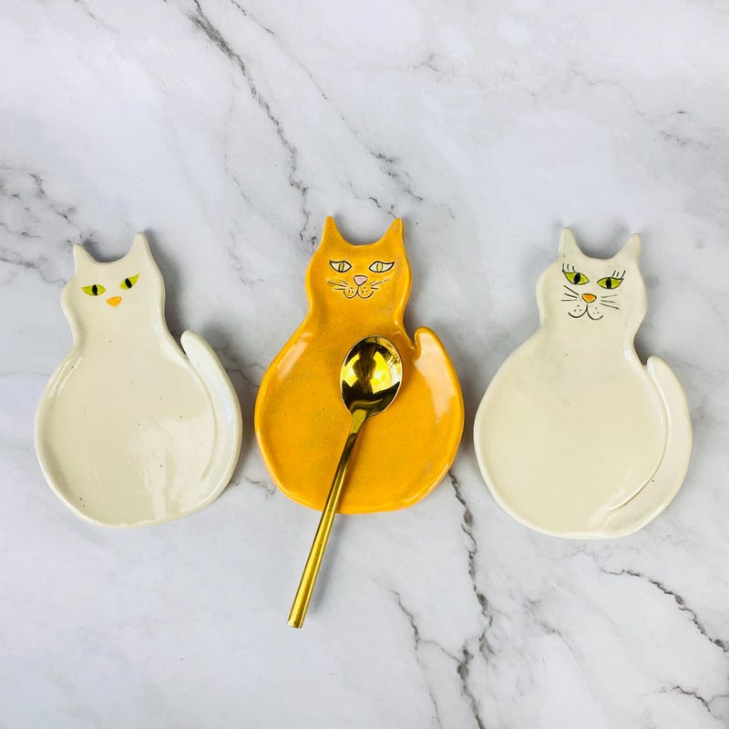 Cat Spoon Rest - Etsy