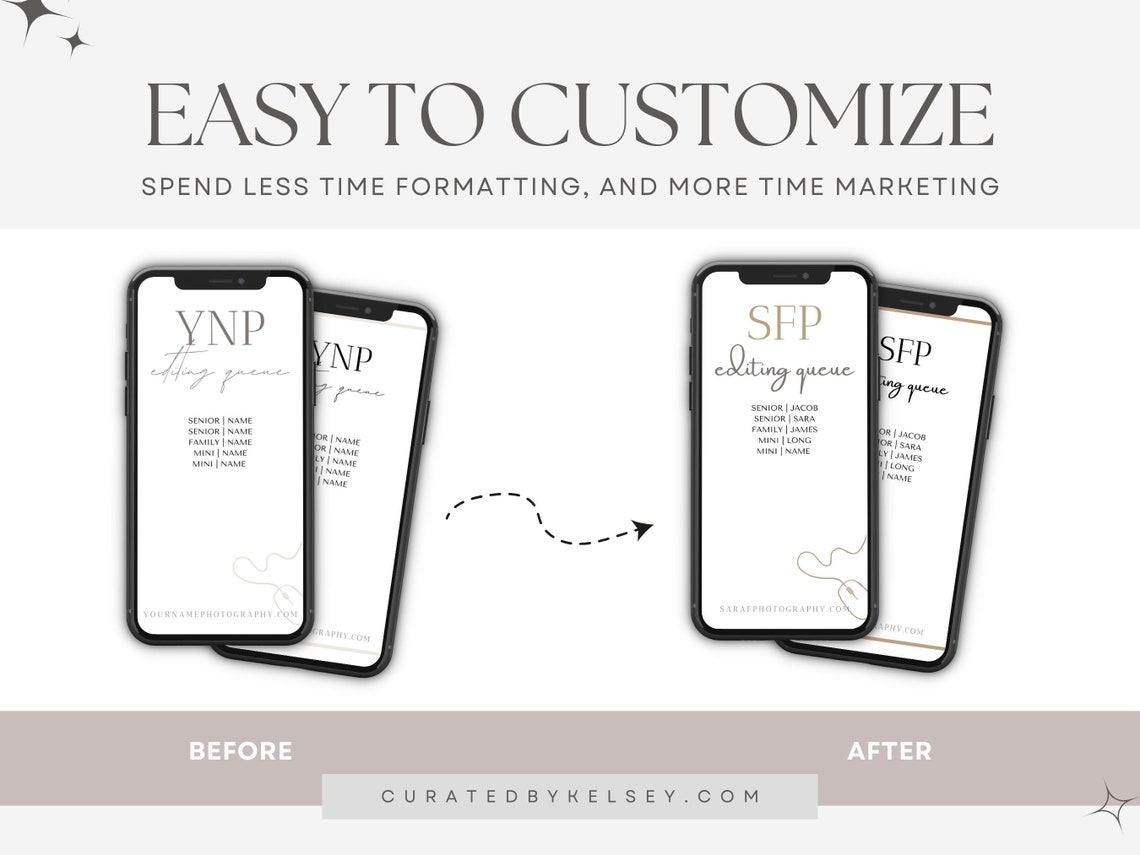 Canva Editing Queue Instagram Story Marketing Photography Template ...