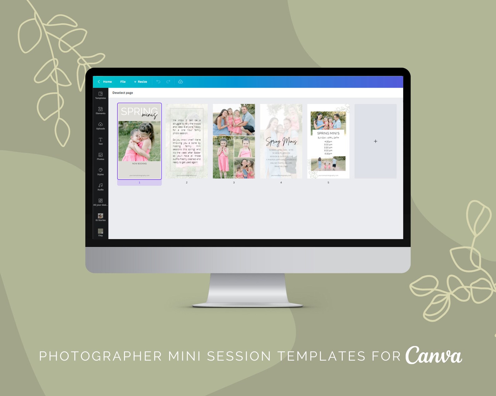 Canva Mini Session Instagram Story Templates for Photography - Etsy