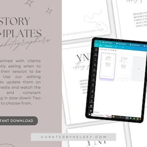 Canva Editing Queue Instagram Story Marketing Photography Template ...