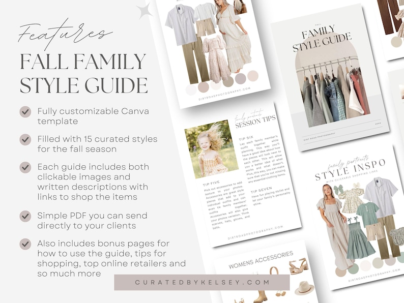 2024 Fall Family Style Guide Bundle | Family Photography Client ...