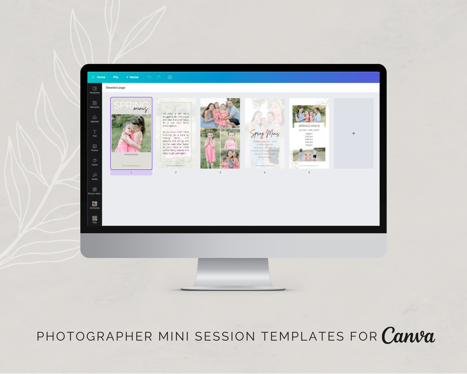 Canva Mini Session Instagram Story Templates for Photography - Etsy
