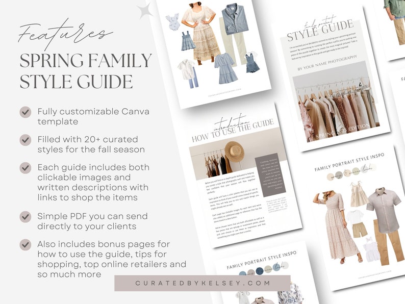 2023 Spring Family Style Guide Bundle | Family Photography Client ...
