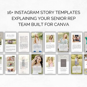 Canva Senior Rep Team Instagram Story Marketing Templates for - Etsy