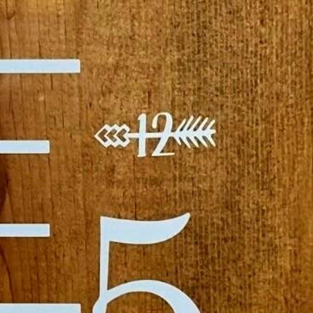 Height Marker for Growth Chart Ruler, Vinyl Arrow Decal With Years ...