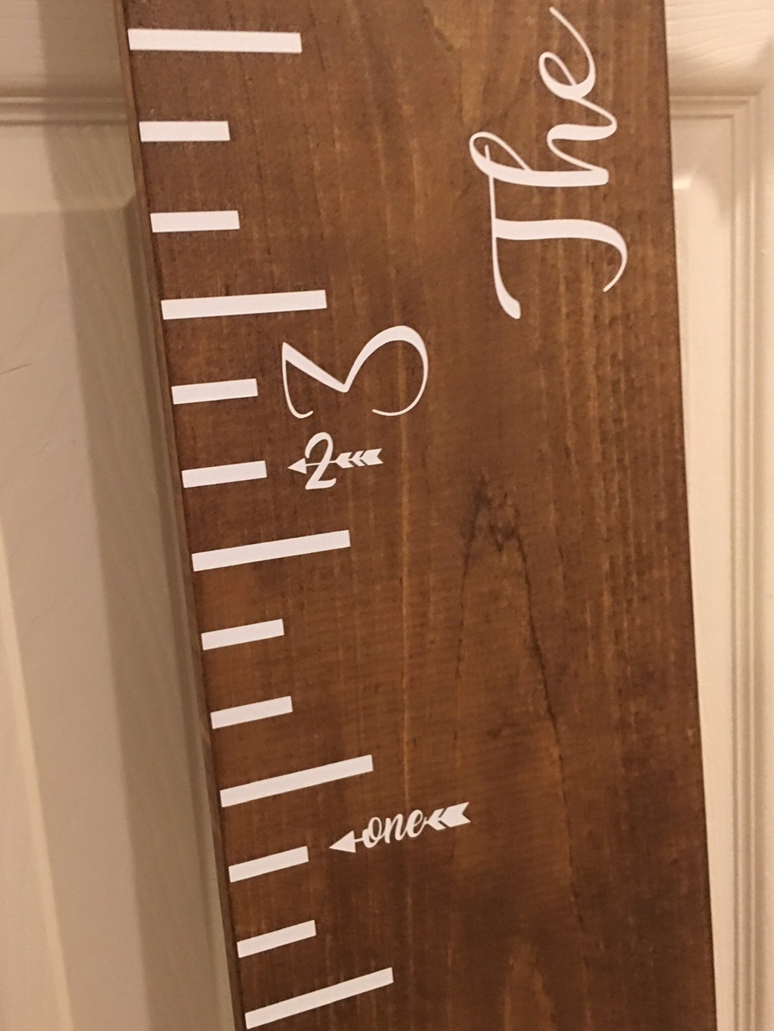 Height Marker for Growth Chart Ruler Vinyl Arrow Decal With - Etsy
