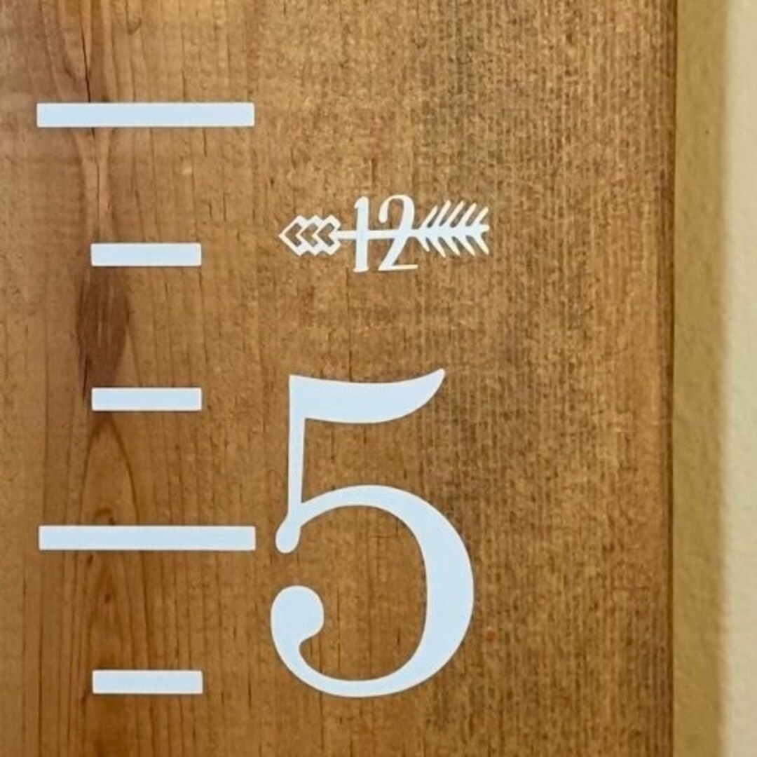 Height Marker for Growth Chart Ruler, Vinyl Arrow Decal With Years ...