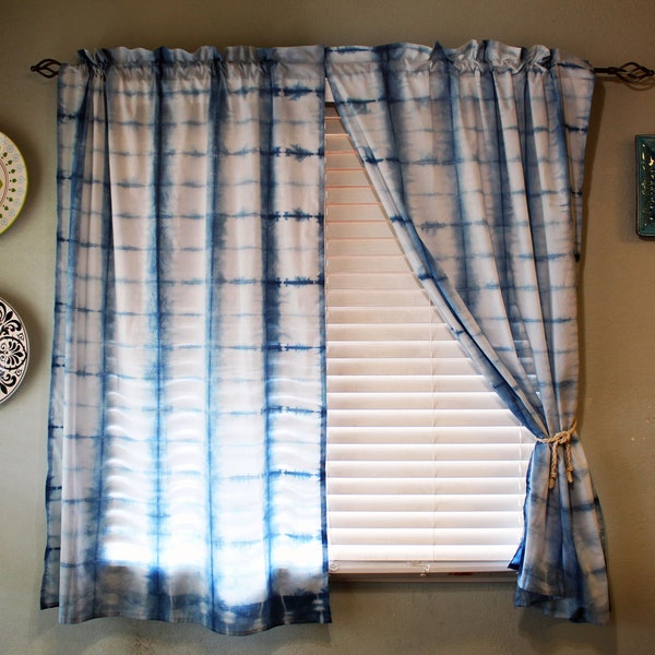 Indigo Curtains - Etsy