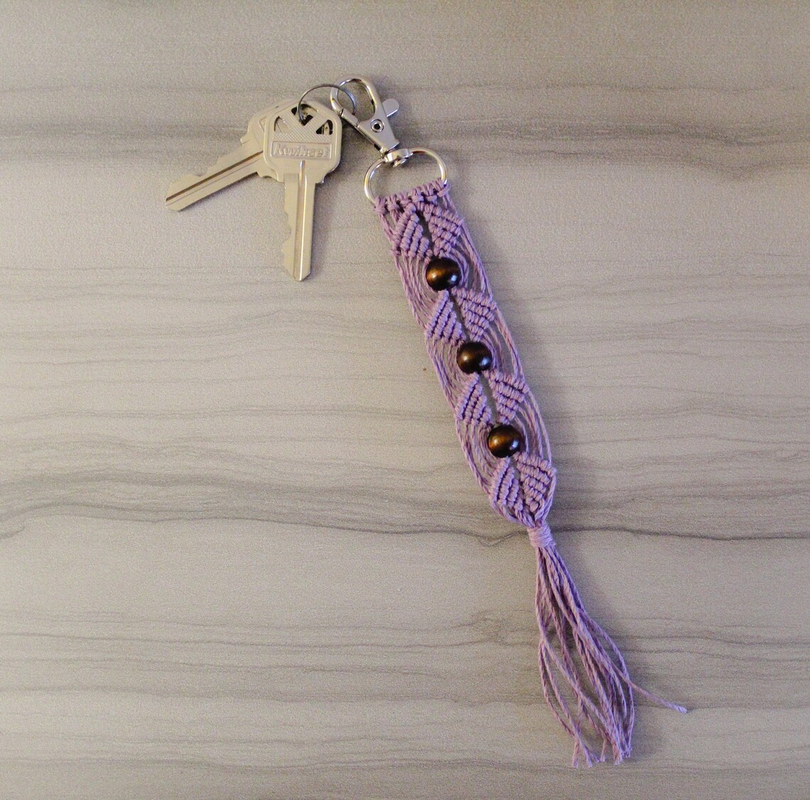 Beaded Keychain Macrame Keychain Bag Charm Luggage Tag | Etsy