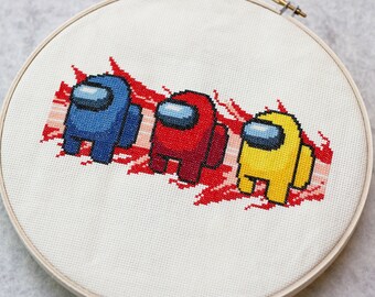 Among Us Stitch | Etsy