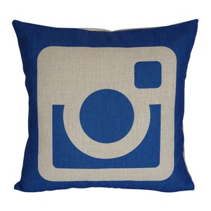 Instagram Pillow Coverinstagram Pillow Case Social Media - Etsy