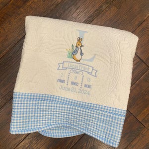 Peter Rabbit Heirloom Baby Quilt - Etsy