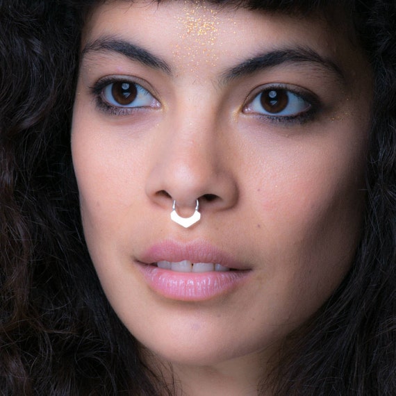 Septum Ring Silver Septum Ring Silver Septum Indian Dainty Etsy