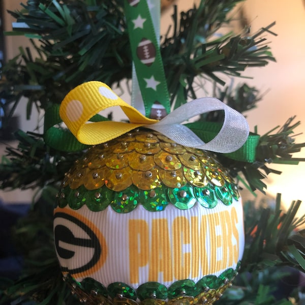 Green Bay Packers Ornament - Etsy