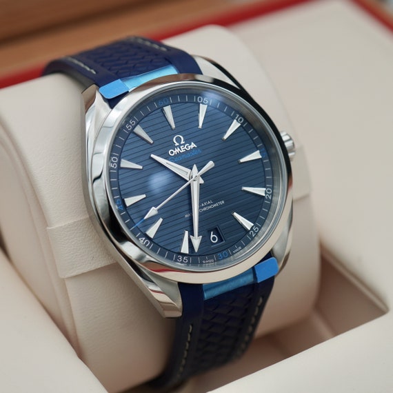 Omega Seamaster Aqua Terra Automatic Blue Dial Men’s … - Gem