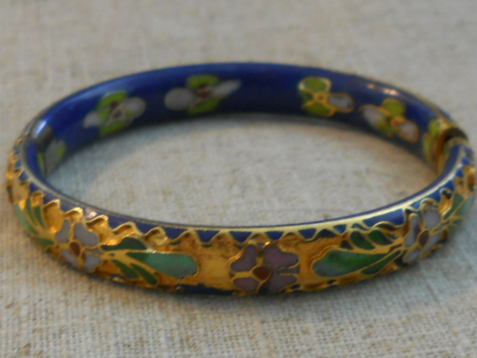 Vintage Chinese Gold Plated Enamel Double Sided Cloisonne - Etsy