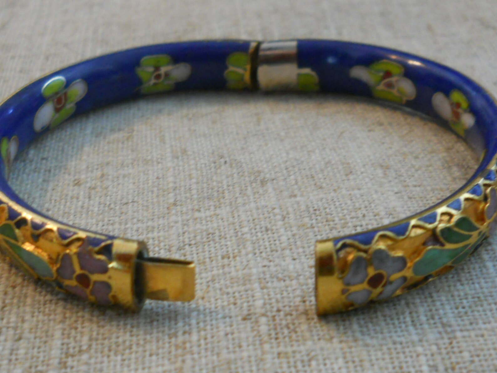 Vintage Chinese Gold Plated Enamel Double Sided Cloisonne - Etsy