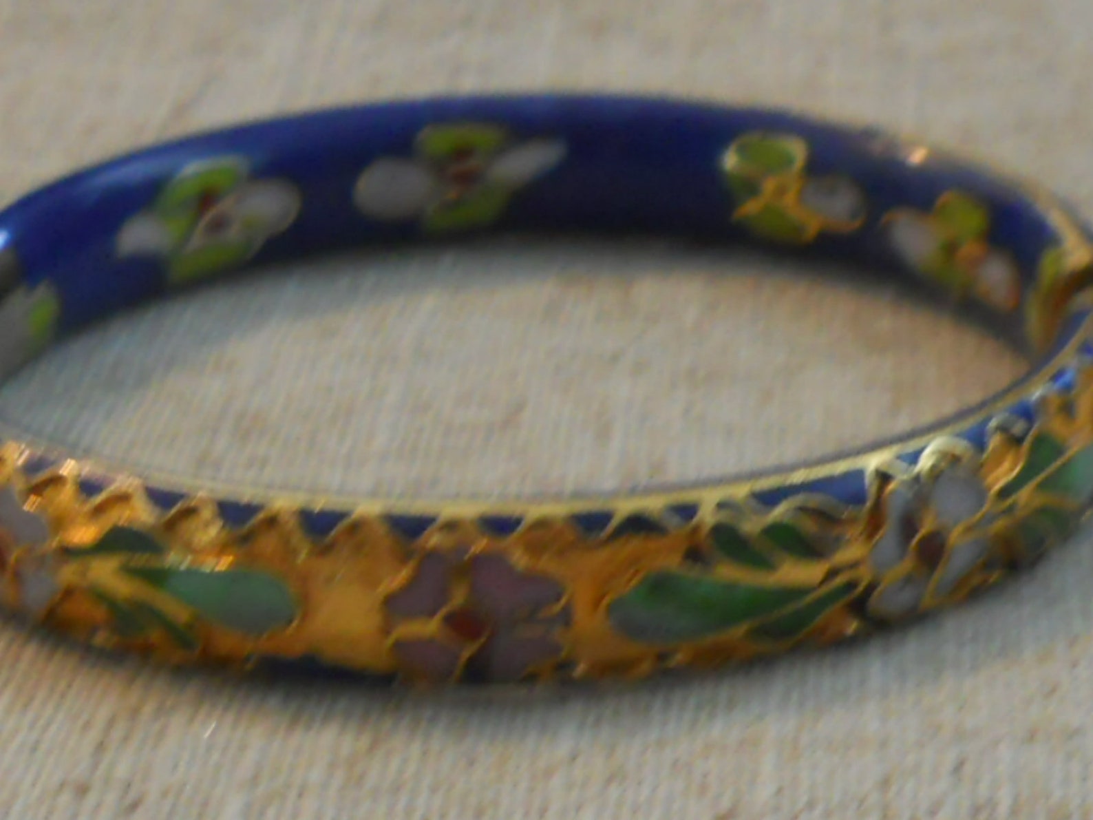 Vintage Chinese Gold Plated Enamel Double Sided Cloisonne - Etsy