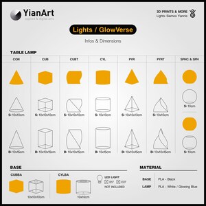 Glowverse™: 3D Printed NFT Lamps | Modern Geometric Art Light | Eco-friendly PLA Table Lamp - Etsy