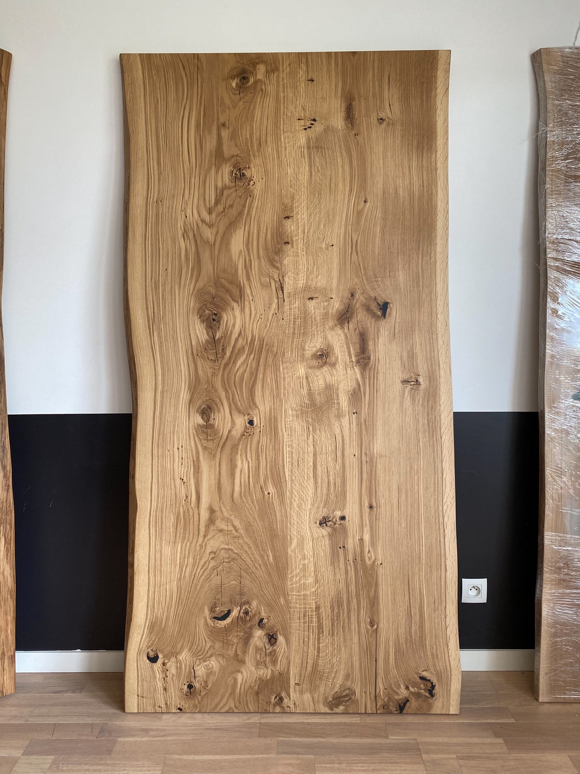 Plateau Chêne 1 ou 2 tenants Live Edge sur mesure - Etsy France