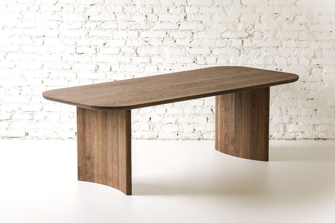 Arco Table Custom Solid Wood Dining Table - Etsy