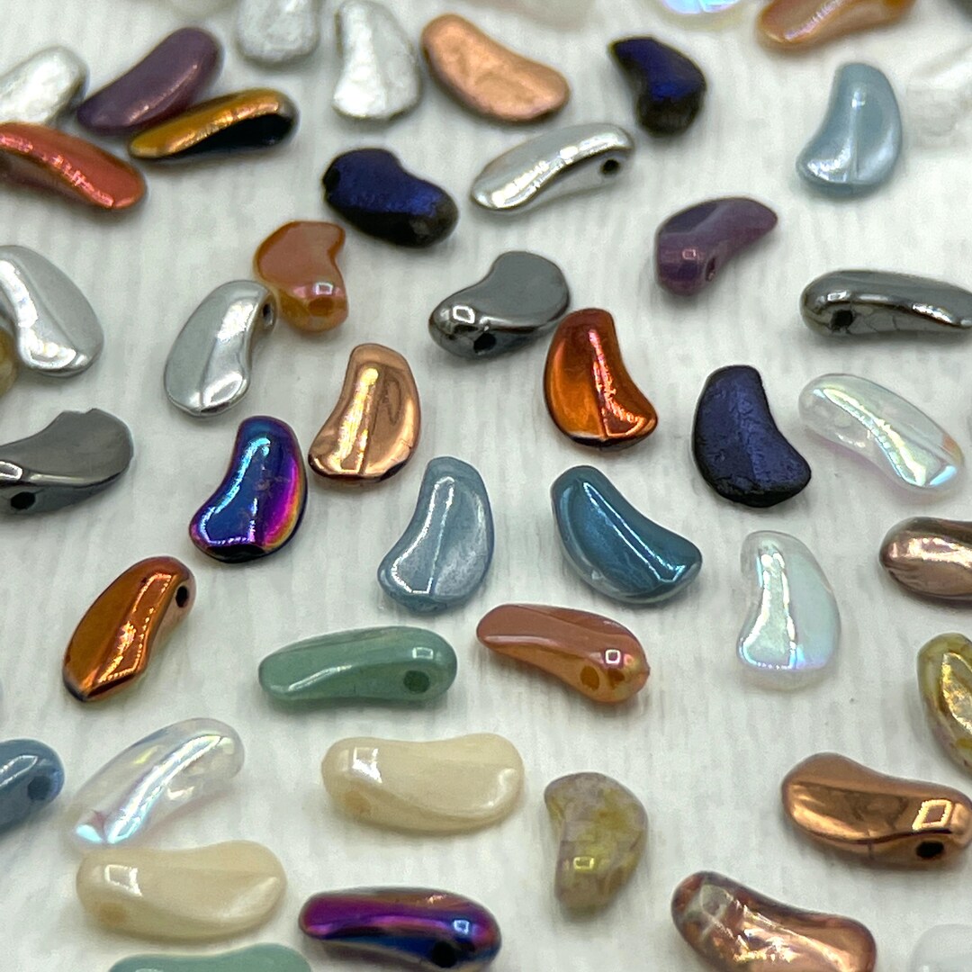 Czech Glass Flint Beads 4mmx8mm 300 Piece Bag Assorted - Etsy