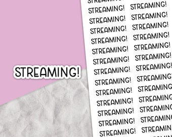 Live Streaming Schedule Stickers - Etsy