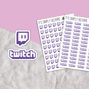 Twitch Stickers, Planner Sticker Sheet, Sticker Markers, Twitch Logo ...