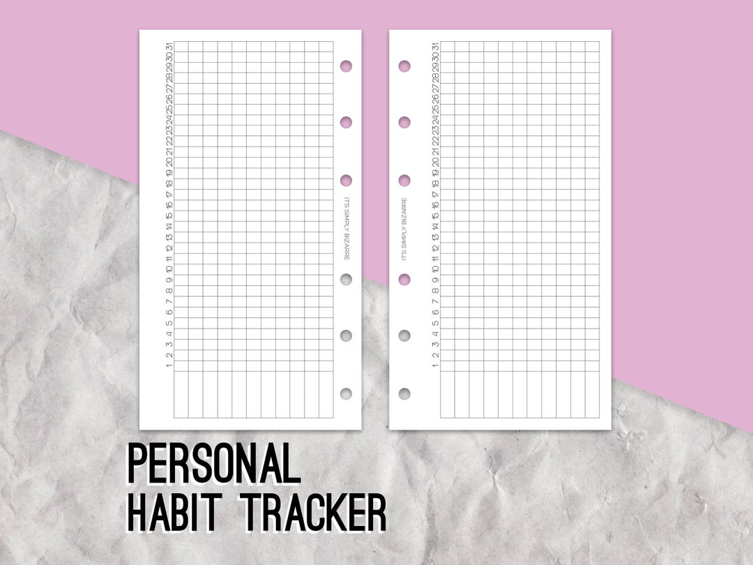 Habit Tracker Personal Rings, Ring Planner Pages, Monthly Habits, Month ...