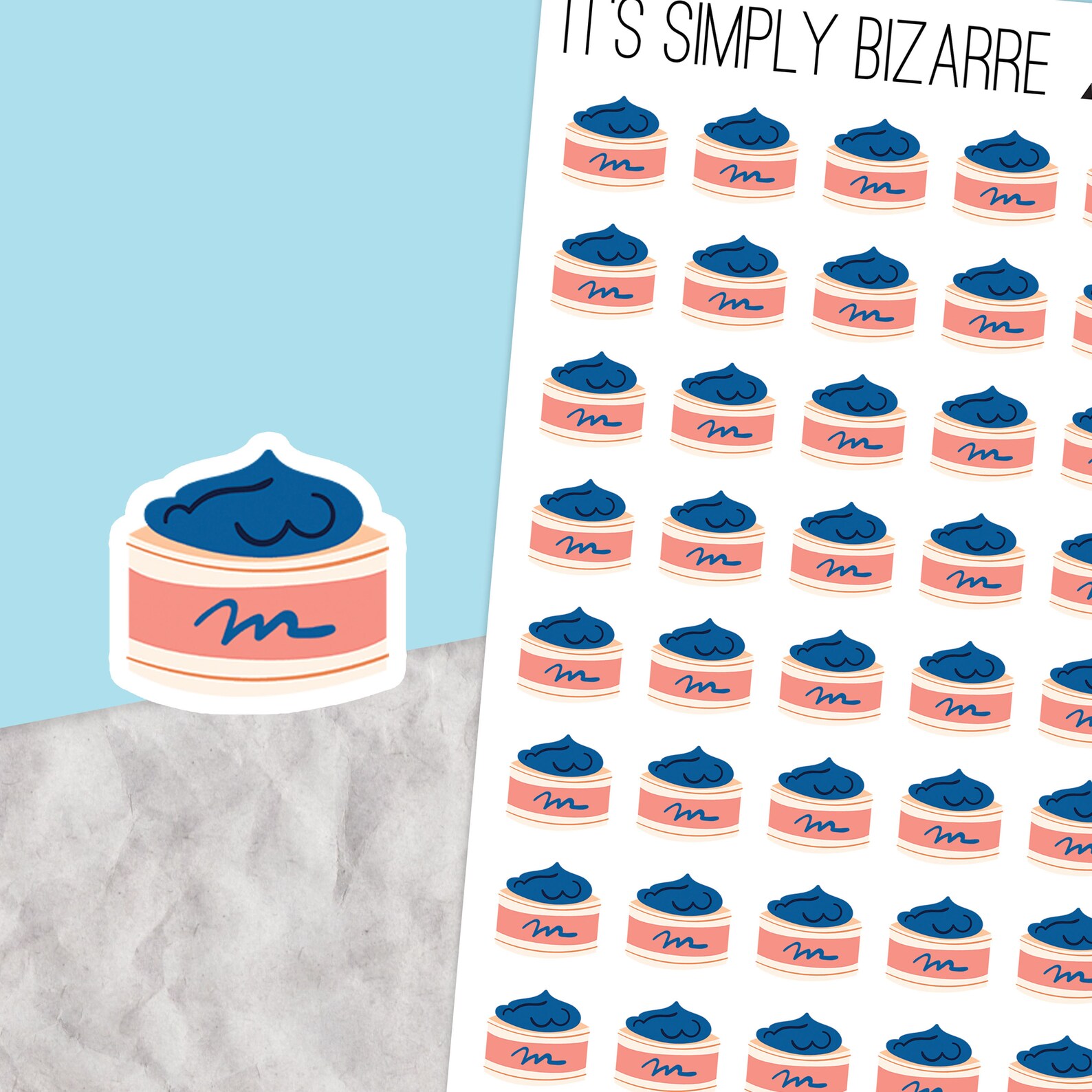 Face Cream Stickers Skincare sticker sheets Skin care | Etsy