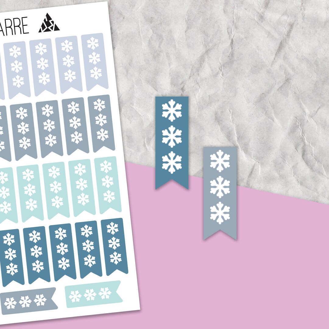 Snowflake Flag Checklists, Flag Checklists, Standard Vertical ...