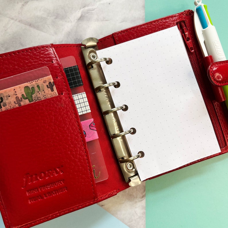 Mini Ring Planner Inserts, Filofax Mini, Mini Planner, Planner Pages ...
