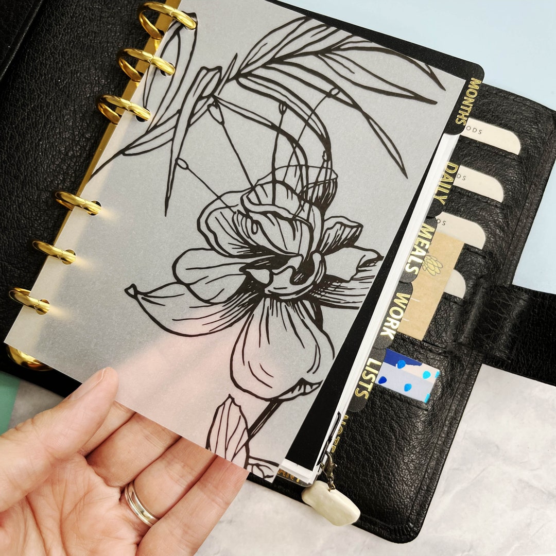 Botanical Vellum, Floral Tropical Vellum, Planner Vellum, Planner ...