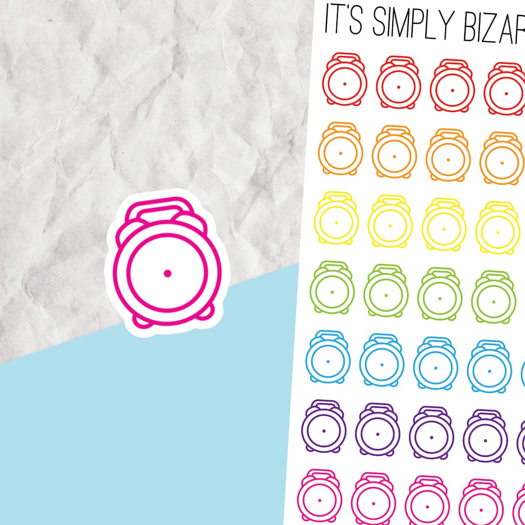 Clock Stickers, Time Planning Stickers, Blank Clock Stickers ...