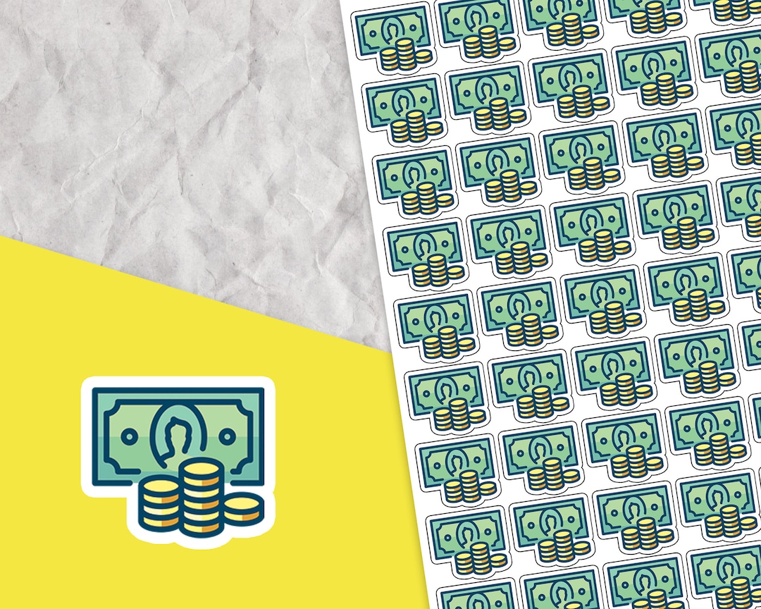 Money Tracking Stickers, No Spend Stickers, Pay Day Sticker Sheet ...