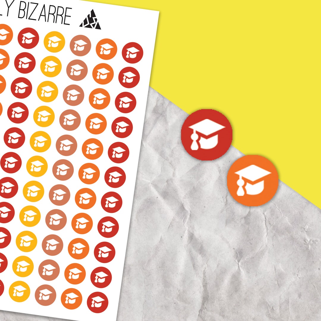 Education Circle Icon Sticker, School Stickers, School Planner, College ...
