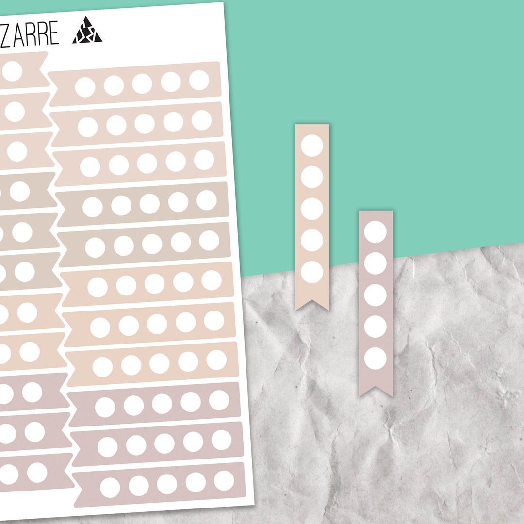 Circle Full Checklist Flag, Checklist Stickers, Standard Vertical ...