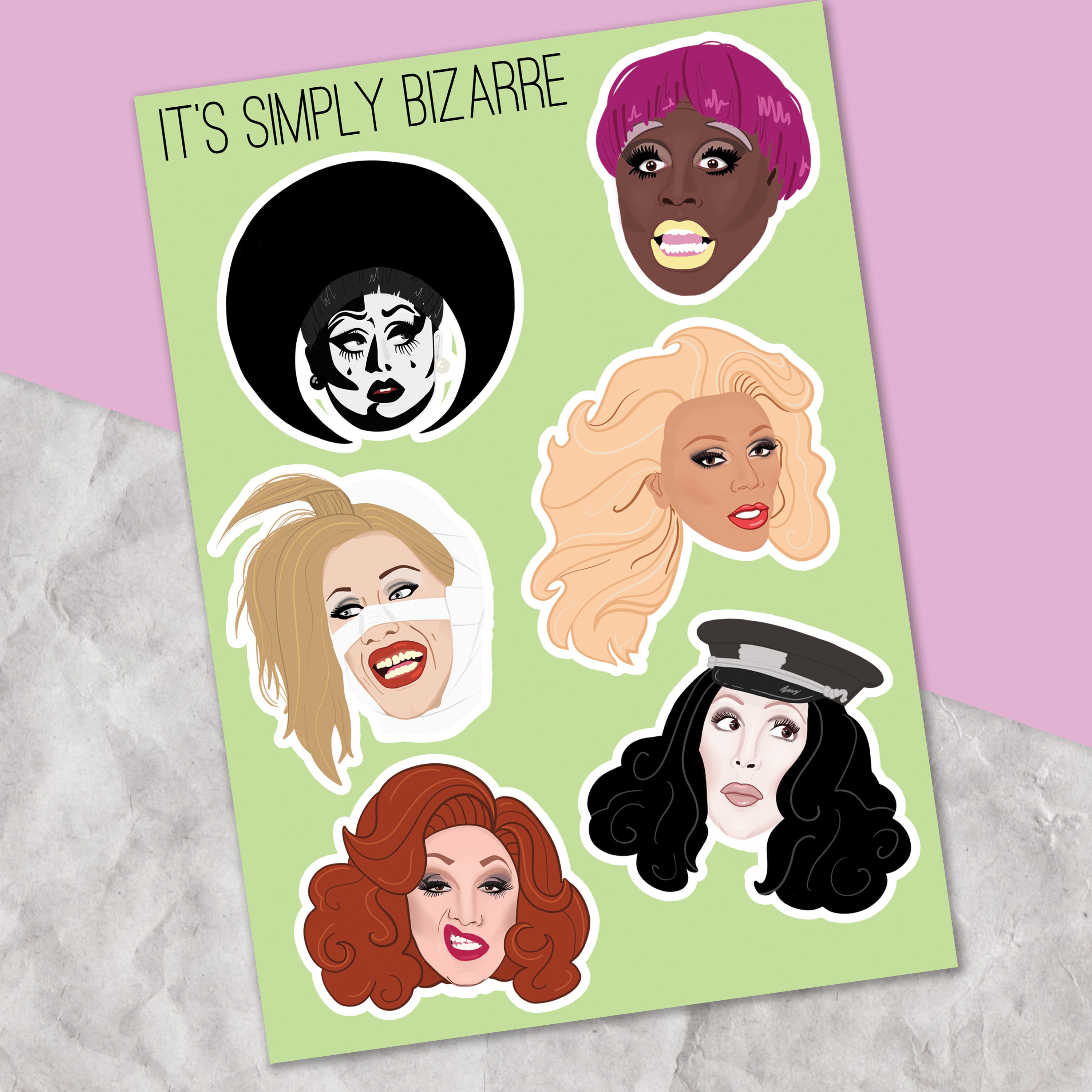 Drag Queen Stickers, Drag Race Stickers, Ru Paul, Bob the Drag Queen ...
