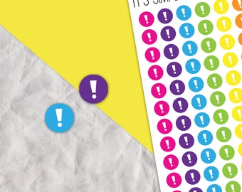 Exclamation Point Mark Symbol Vinyl Decal Sticker Punctuation - Etsy