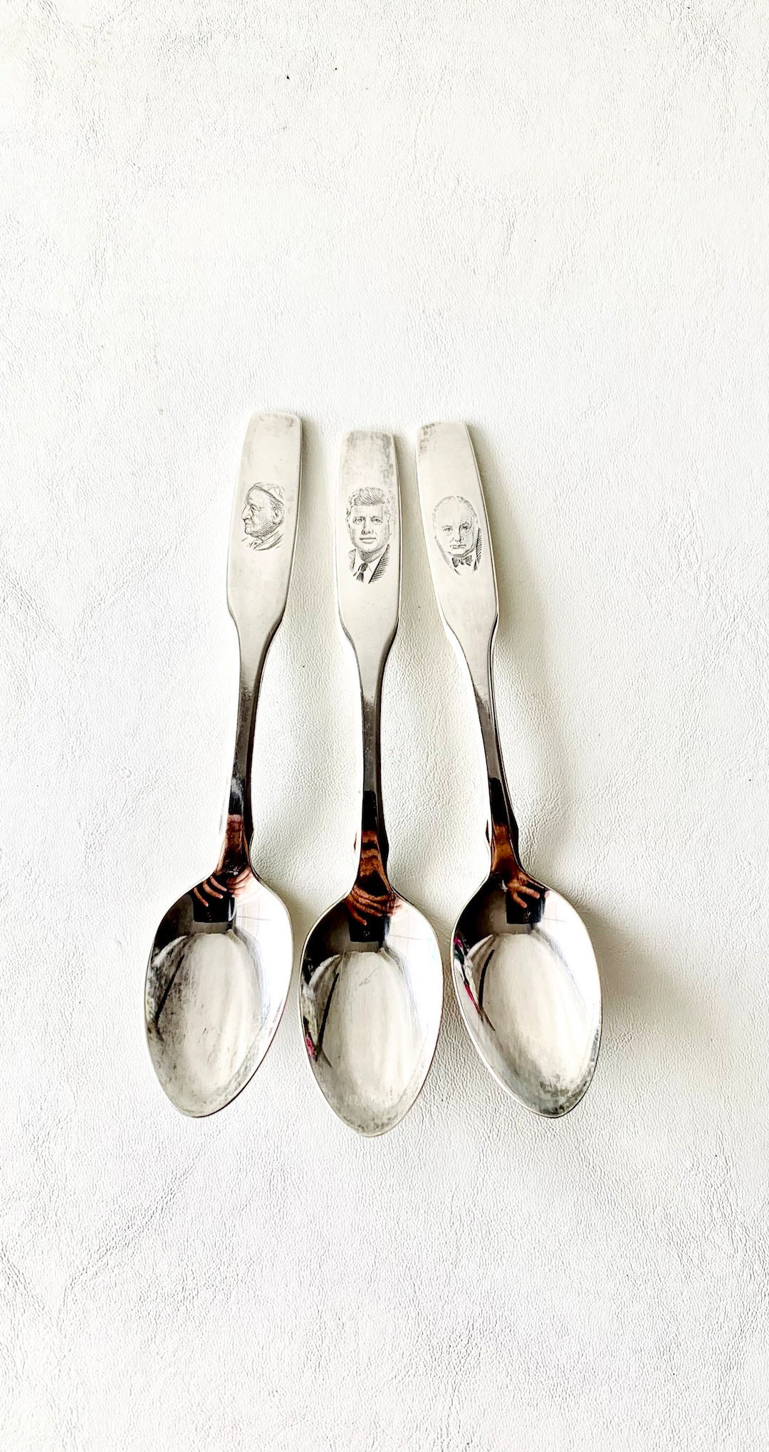 Pope John F Kennedy & Sir Winston Churchill Oneida Spoon Trio - Etsy