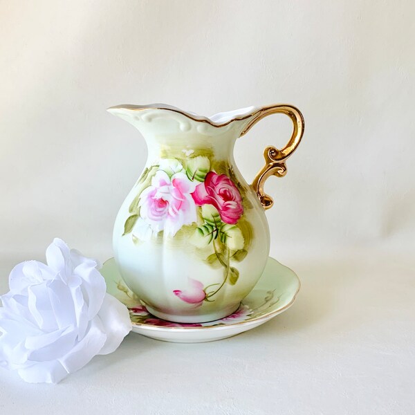 Rose Pitcher - Etsy