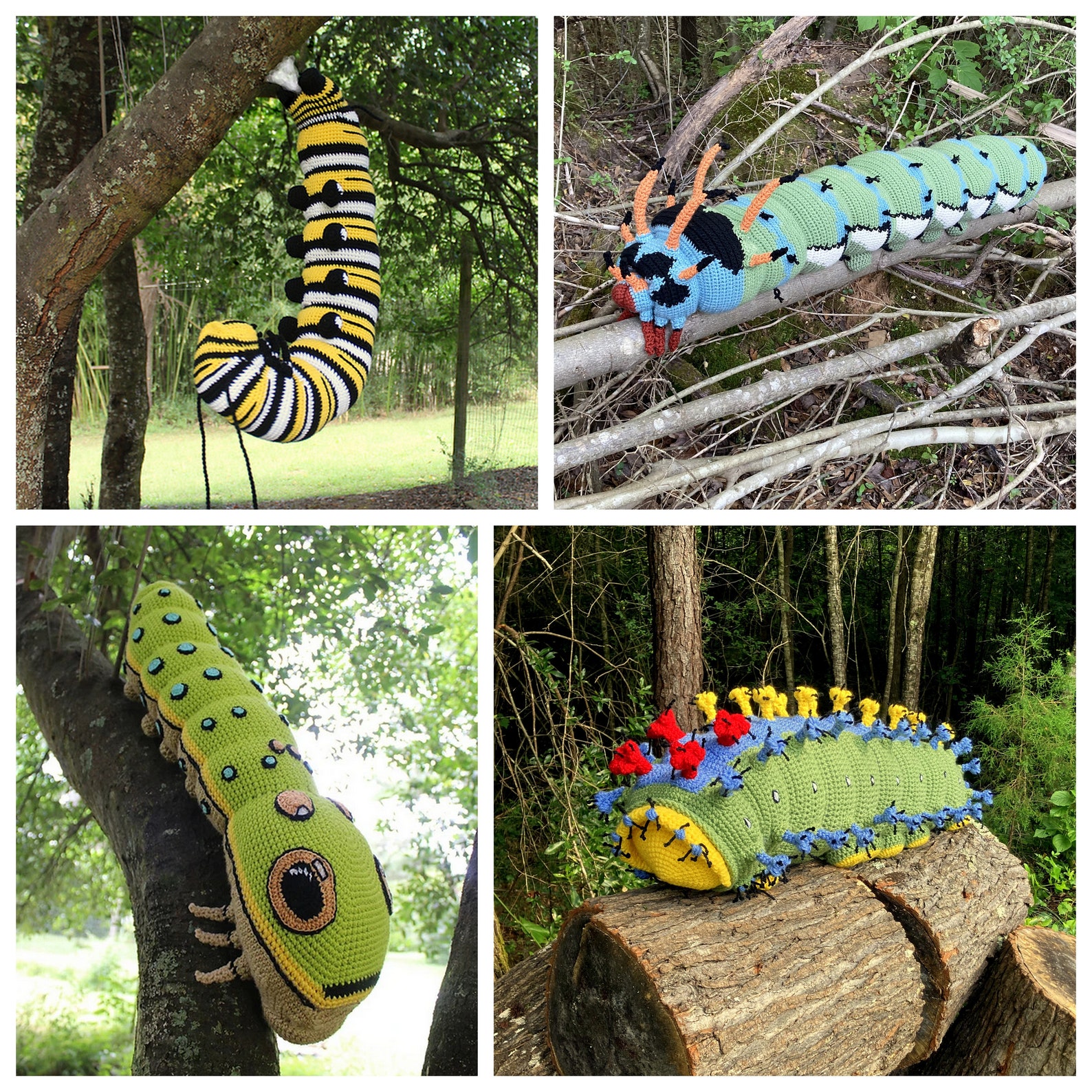 PATTERN BUNDLE: Caterpillar Crochet Pattern Bundle 2 / Monarch - Etsy